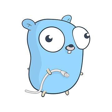 "Golang Gopher Logo: Network side" Sticker for Sale by hellkni9ht ...