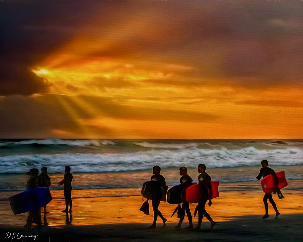 "Surf Talk" by Doug Canning | Redbubble