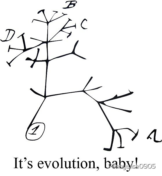 "It's evolution, baby!" by Pennywise0905 | Redbubble