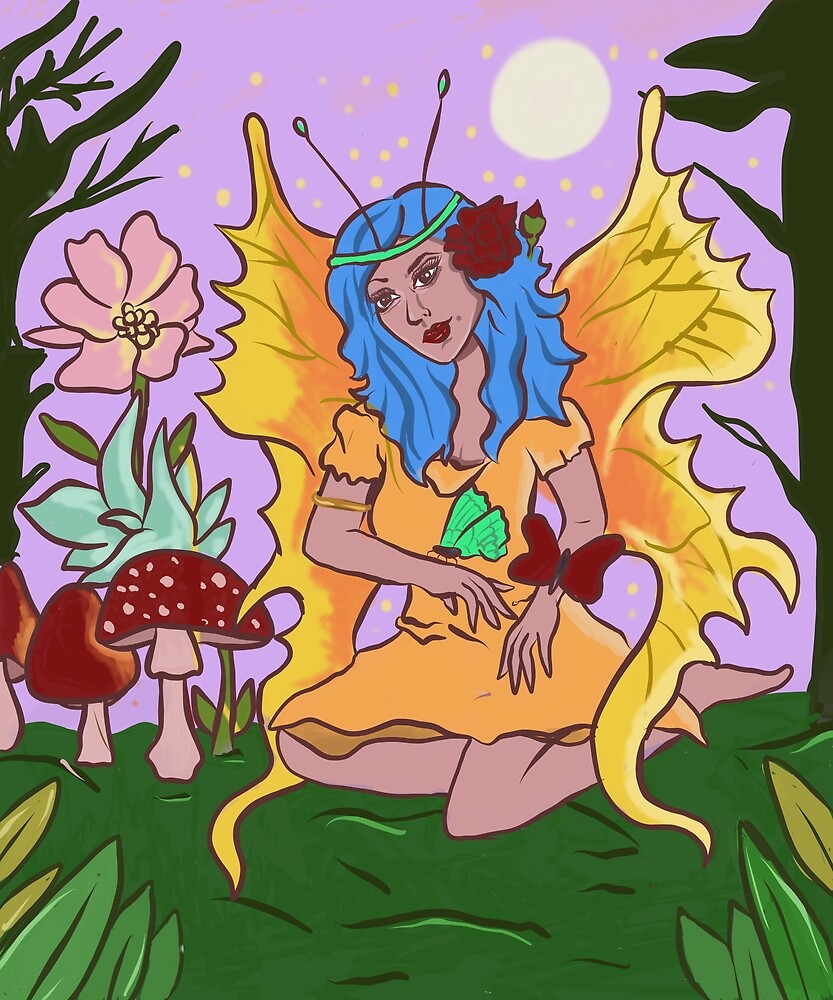 "Forest Fairy Kei Pastel Magical Girl" by lunaelizabeth | Redbubble