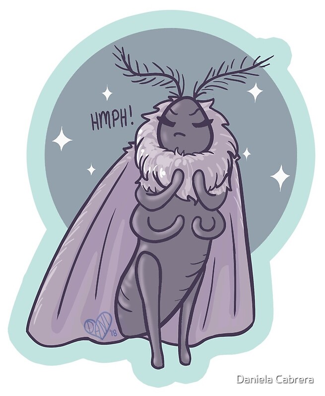 "Fancy Lil Moth Lady" by Daniela Cabrera | Redbubble