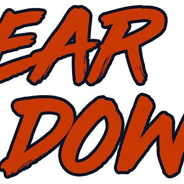 "Bear Down!" Sticker for Sale by Cale Brown | Redbubble