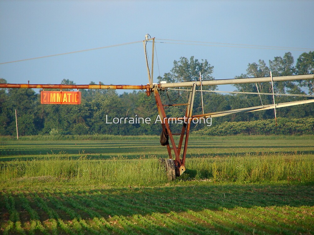 "Zimmatic Sprinkler" by Lorraine Armstrong | Redbubble