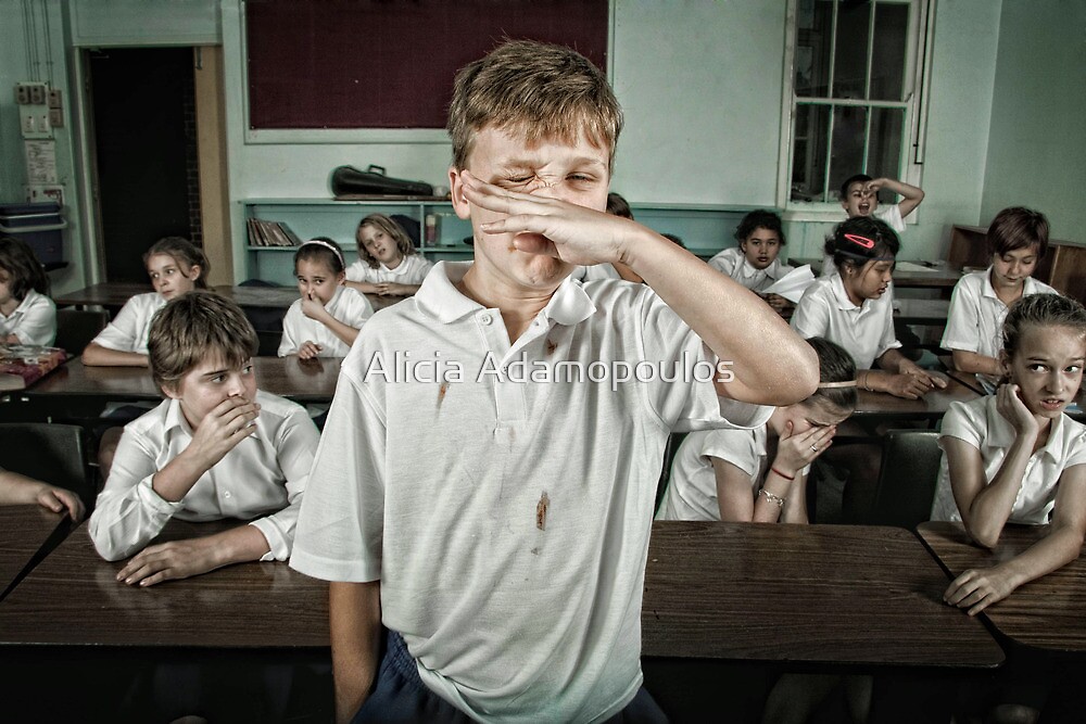 "School Daze - The Messy/Smelly Kid" by Alicia Adamopoulos | Redbubble