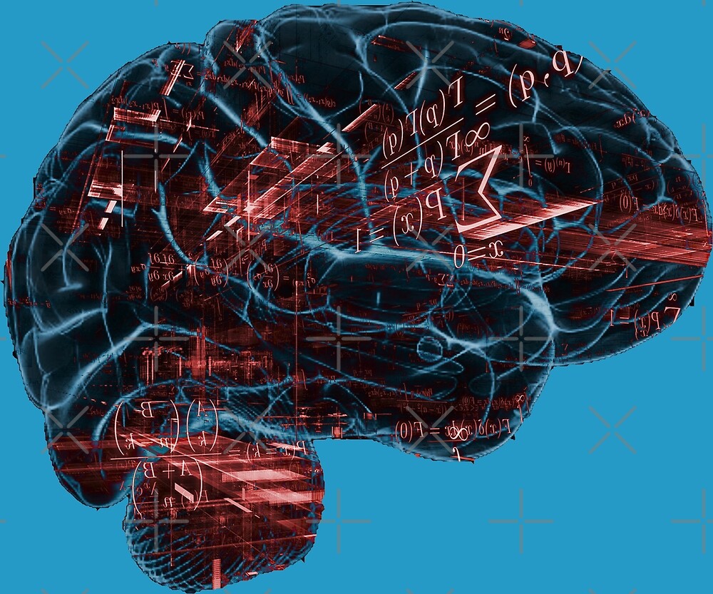 "Math Brain" by painterfrank | Redbubble