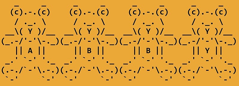 "Teddy bear ASCII art - Abby" by picodesign | Redbubble