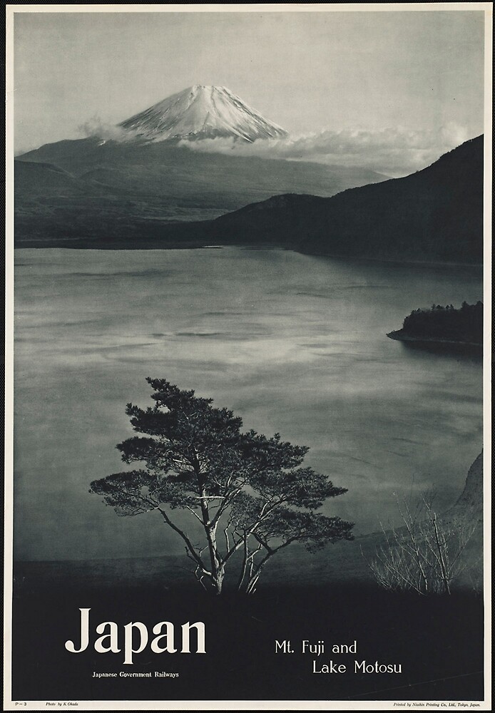 "Vintage Japan Travel Vacation Holiday Advertisement Art Posters" by ...