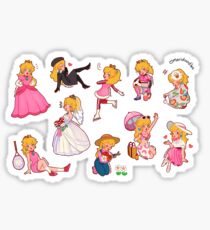 Princess Peach Stickers | Redbubble