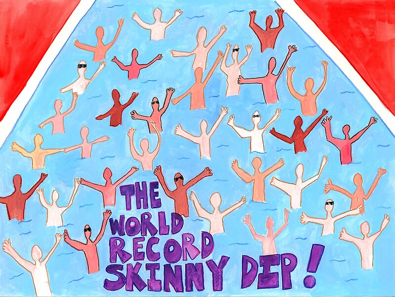 "World Record Skinny Dip" by withoutastitch | Redbubble