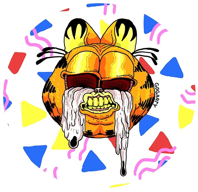 "Garfin' It" by GraceGogarty | Redbubble