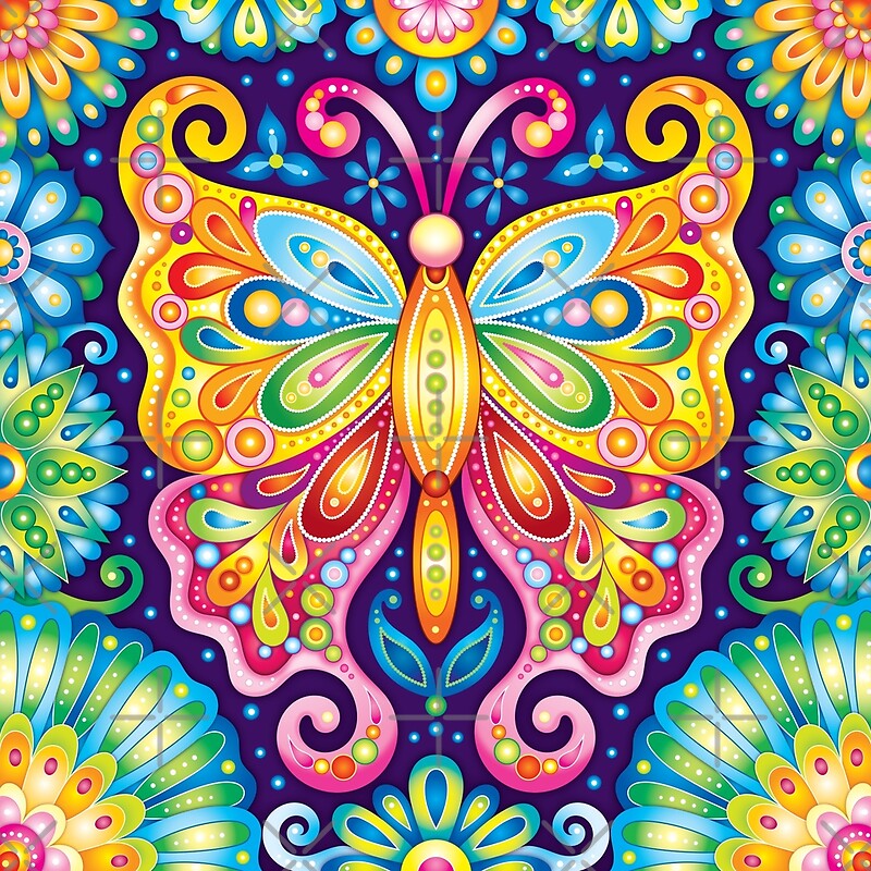 "Psychedelic Butterfly - Art by Thaneeya McArdle" by Thaneeya McArdle ...