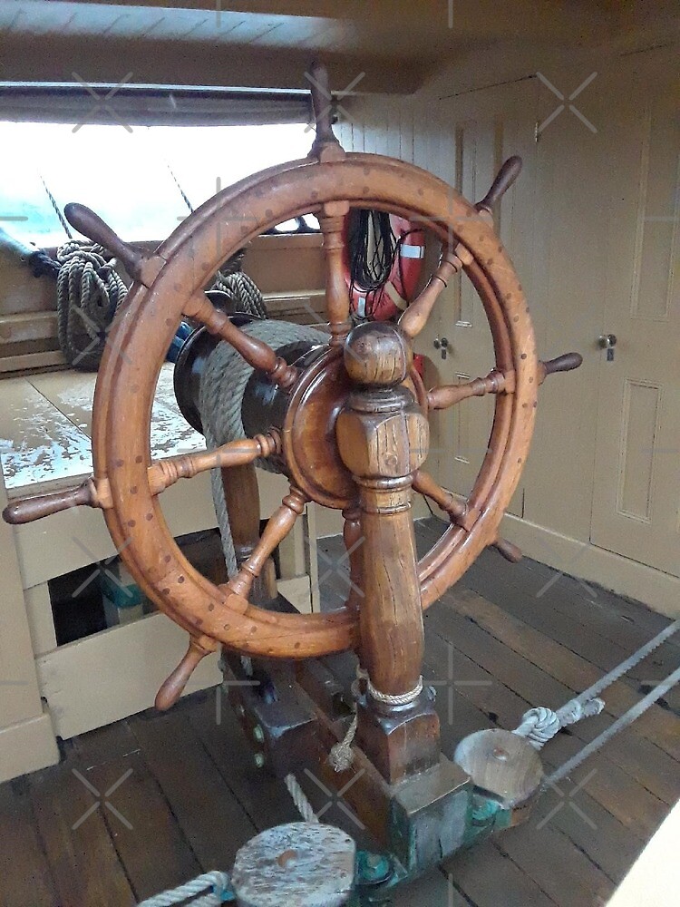 "Charles W. Morgan, Whale Ship Helm" by HealCalm | Redbubble