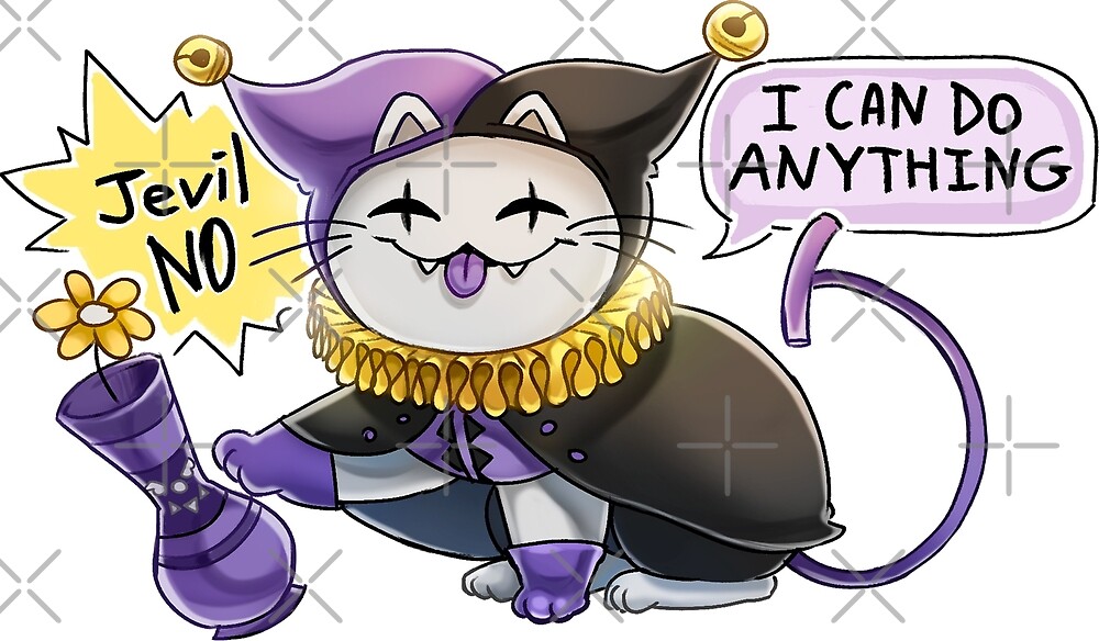 "Jevil cat 01" by yodeki | Redbubble
