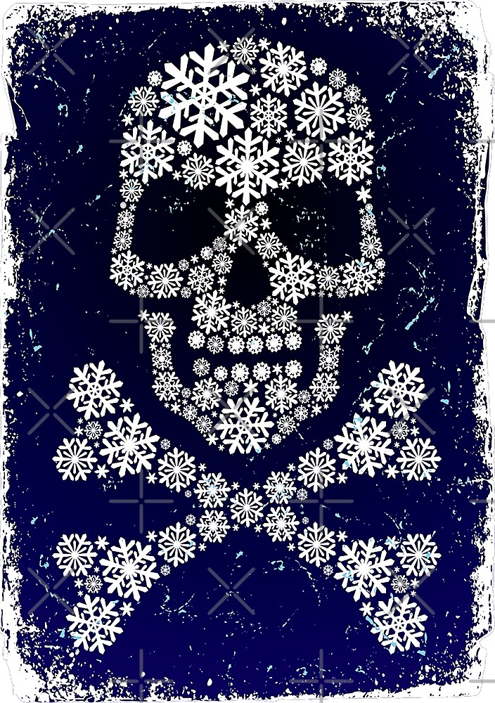 "Snowflake Skull" by leen12 | Redbubble