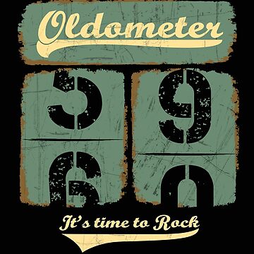 "Oldometer from 59 to 60 years old Funny 60th Birthday party gift ...