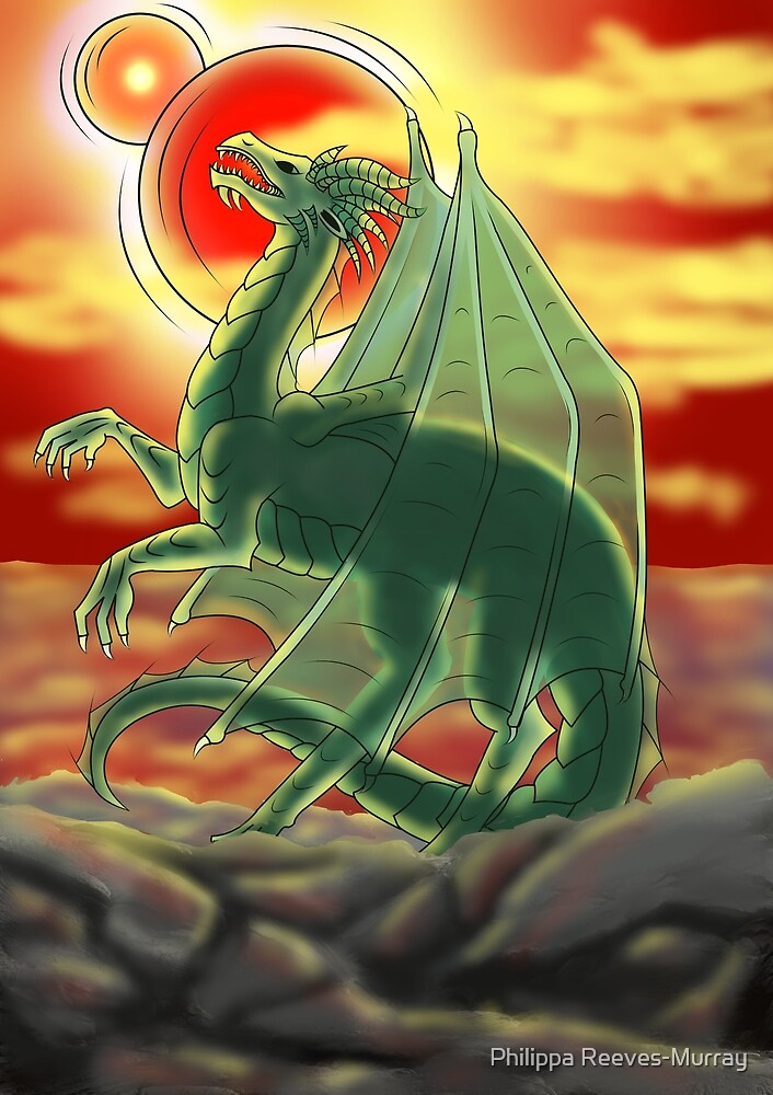 "Dragon Sun" by Philippa Reeves-Murray | Redbubble