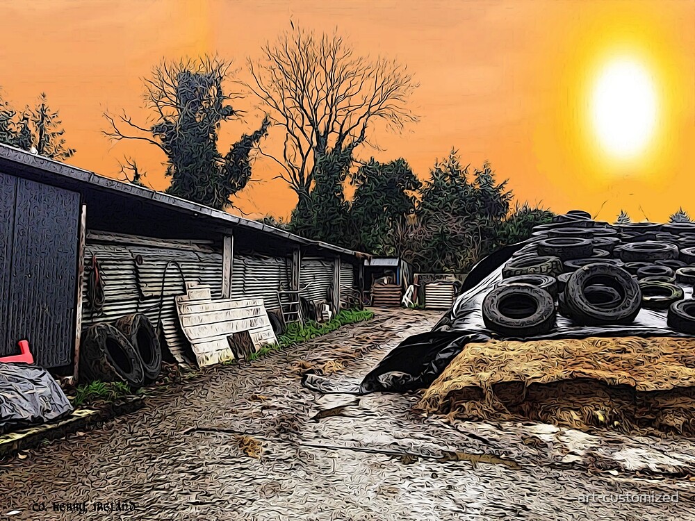 "Irish Farm Life - Comic style" by art-customized | Redbubble