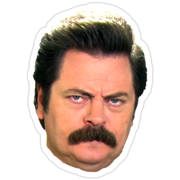 Ron Face Stickers By Hmbustamante Redbubble
