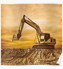 Excavator Posters | Redbubble