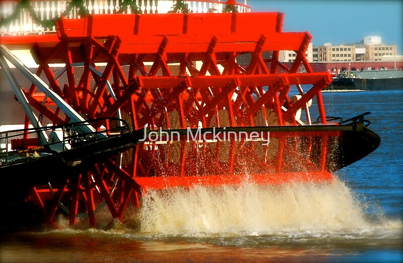 "Steamboat Paddle Wheel" by John Mckinney | Redbubble