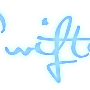 "swiftie blue cursive taylor swift" Sticker for Sale by jacyf02 | Redbubble