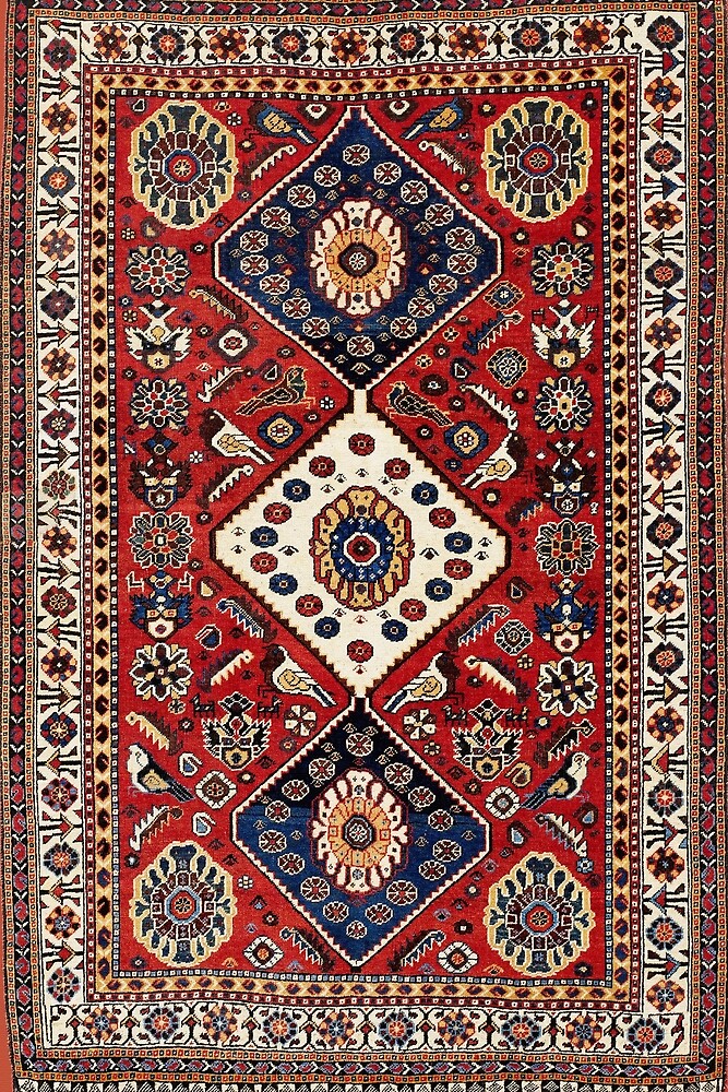 "Qashqa’i Antique Fars Persian Tribal Rug" by Vicky Brago-Mitchell ...