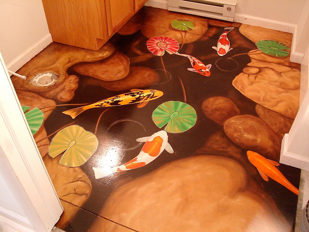 "Koi Pond Floor" by Christopher Salmon | Redbubble