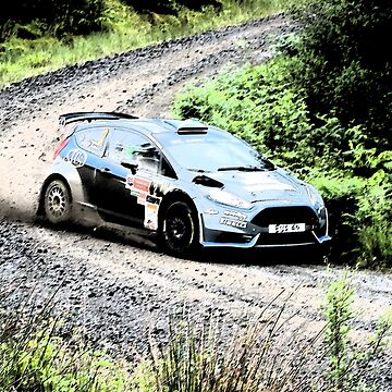 "Ford Fiesta R5 rally car art" Sticker for Sale by starbusuk | Redbubble