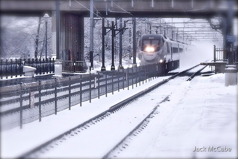 "Acela Express Blowing Snow - Last Day of 2009 © featured" by Jack ...