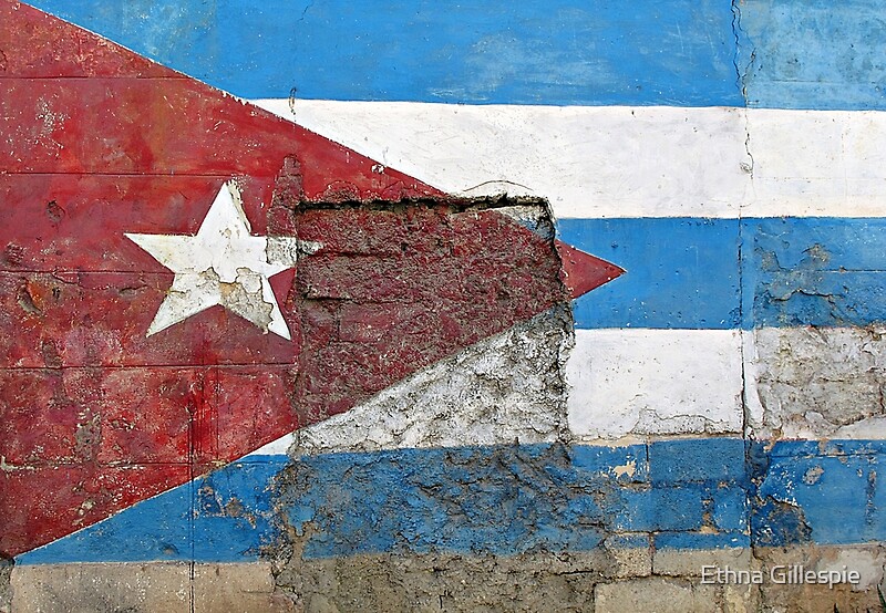 "Cuban Flag Mural " by Ethna Gillespie | Redbubble