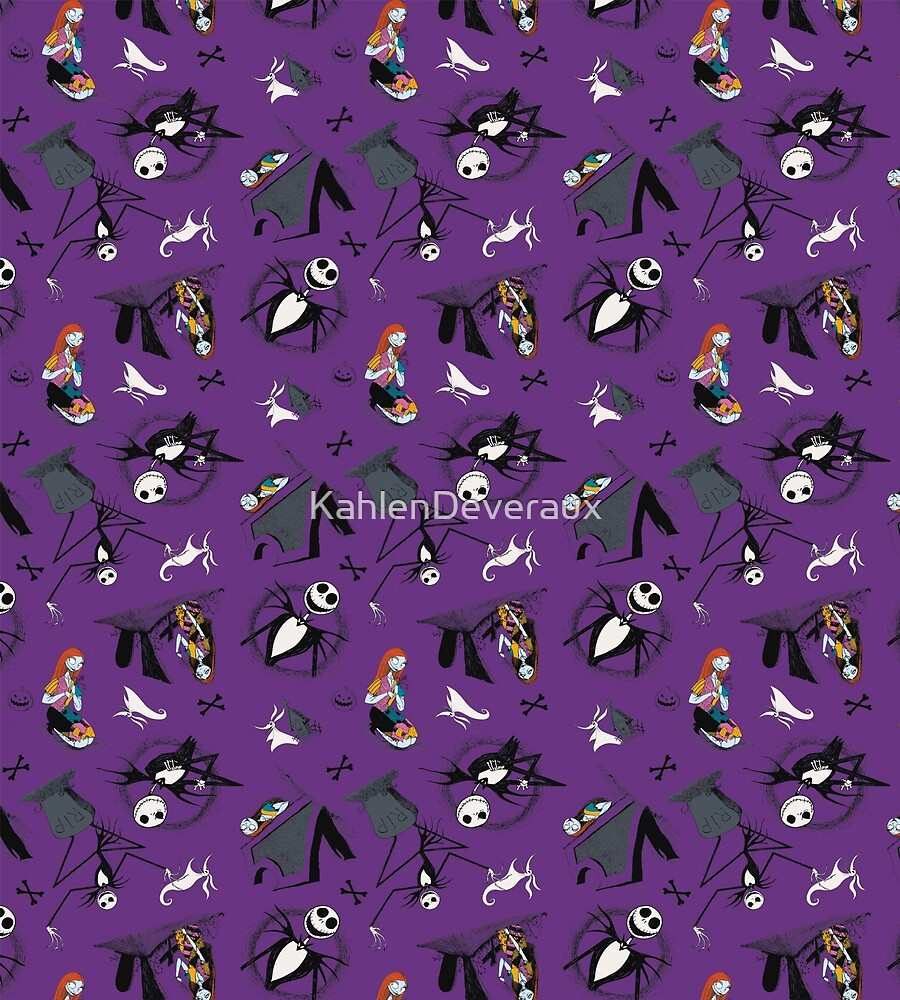 "Nightmare Before Christmas Pattern" by KahlenDeveraux | Redbubble