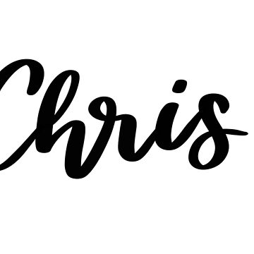 "Chris " Sticker for Sale by ellietography | Redbubble