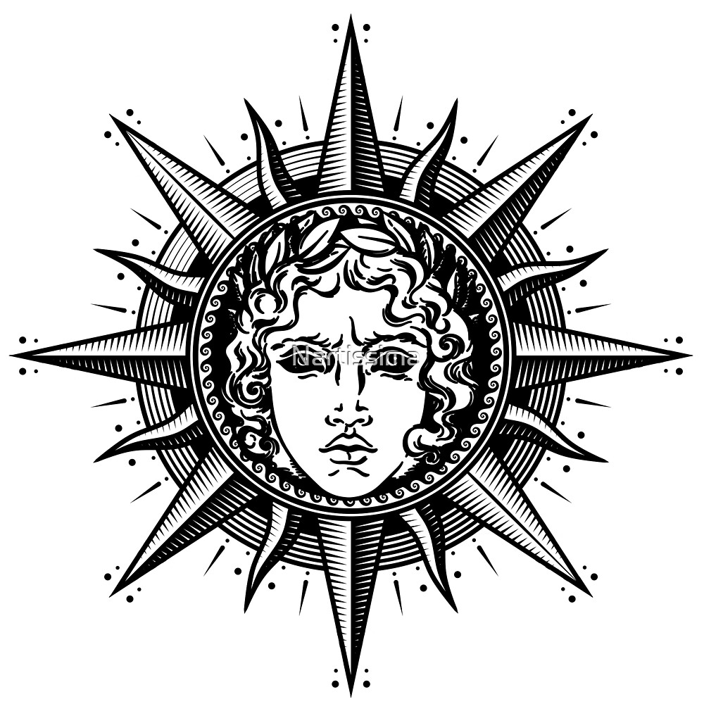  Apollo Sun God Symbol By Nartissima Redbubble