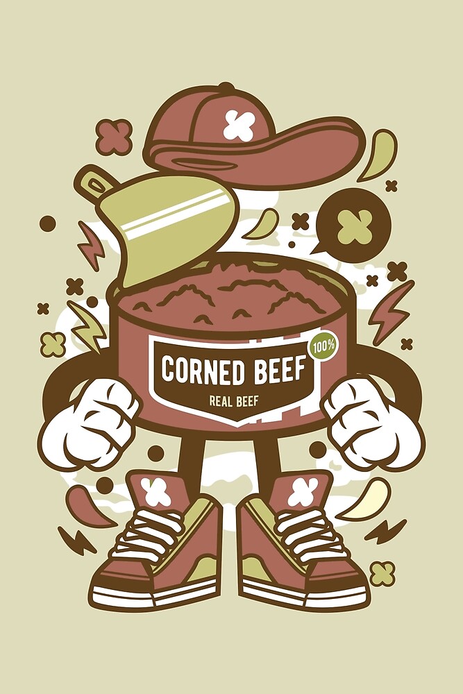 "Corned Beef Cartoon Character - Fun illustration for corned beef ...