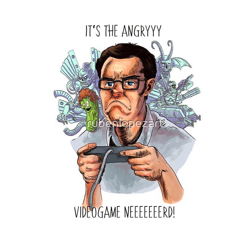"AVGN Angry Videogame Nerd" by rubenlopezart | Redbubble