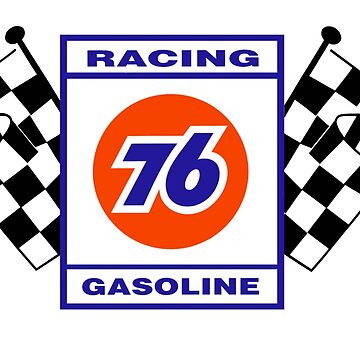 "76 Racing Gasoline" Sticker for Sale by Retrostickersnz | Redbubble