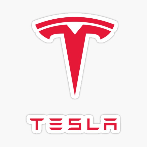 Tesla Logo Stickers | Redbubble