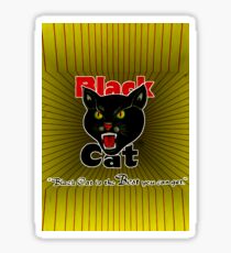 Black Cat Fireworks Stickers | Redbubble