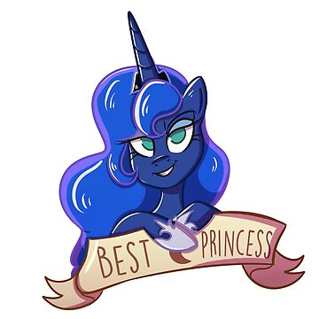 "Best Princess Luna" Sticker for Sale by Deez-art | Redbubble