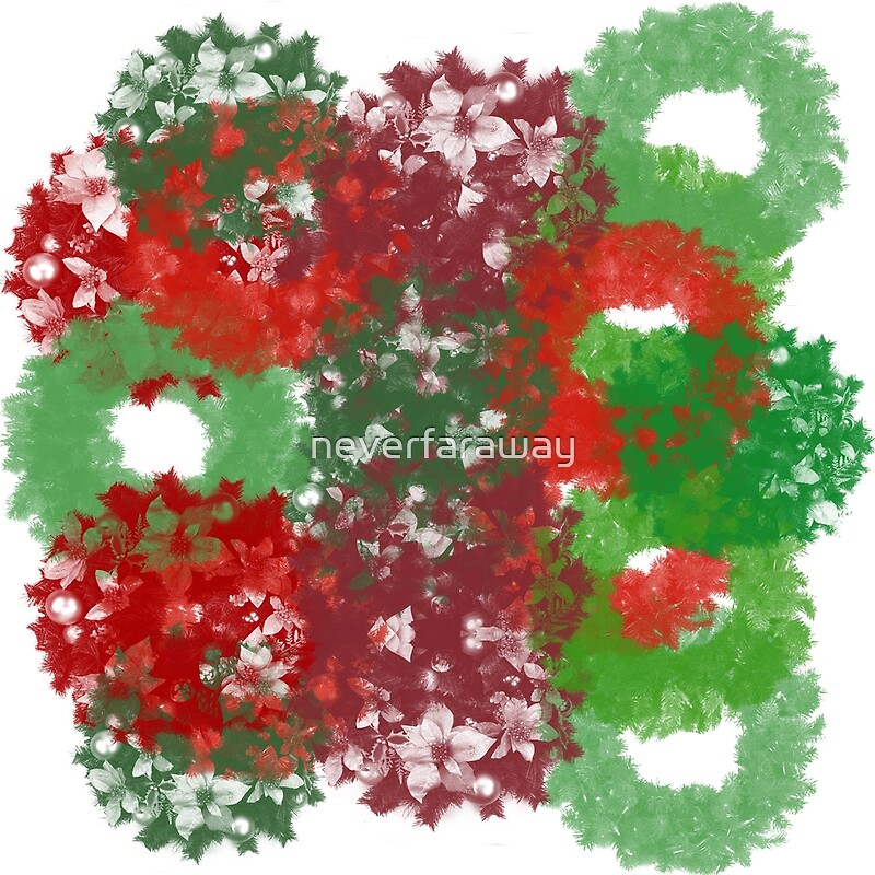 "Christmas Wreath Collage" by neverfaraway | Redbubble