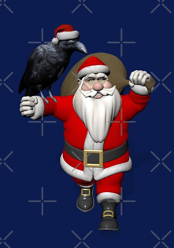 "Santa Claus Loves Ravens" by Mythos57 | Redbubble