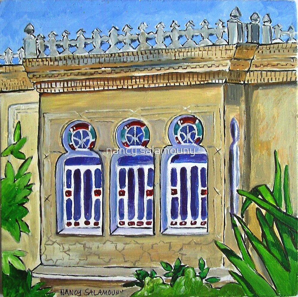"Old Lebanese house with stain glass windows" by nancy salamouny ...