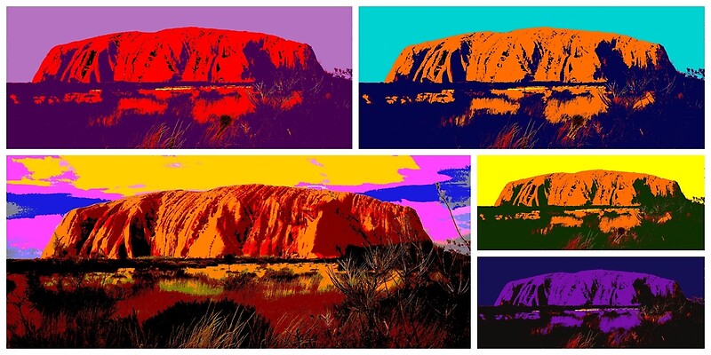 "Colours of Uluru" by LexaTHarpell | Redbubble