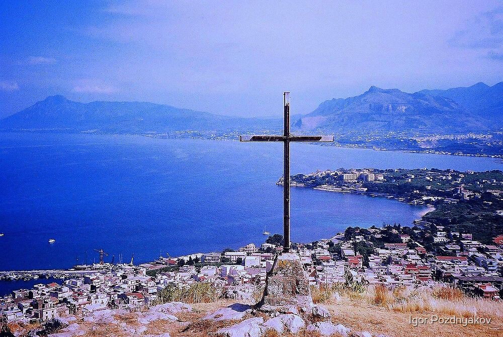 "Cross on the top of a mountain, Solunto, Sicily, Italy" by Igor ...
