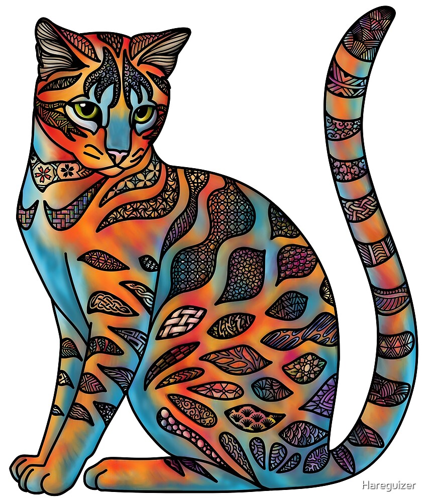 "Fauvist Cat" by Hareguizer | Redbubble