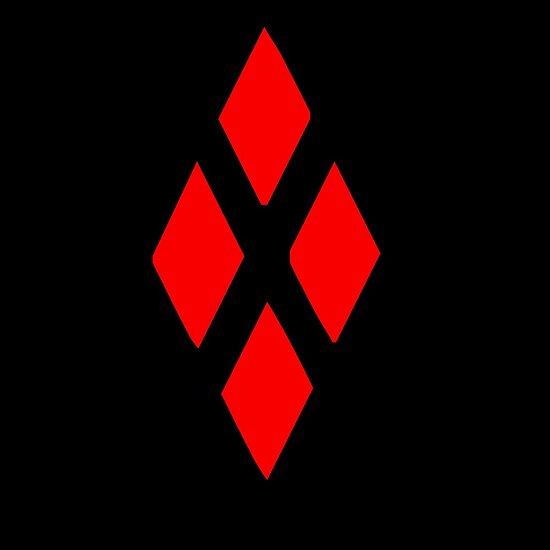 "Red and Black Diamond Pattern" Poster by serpentsky17 | Redbubble