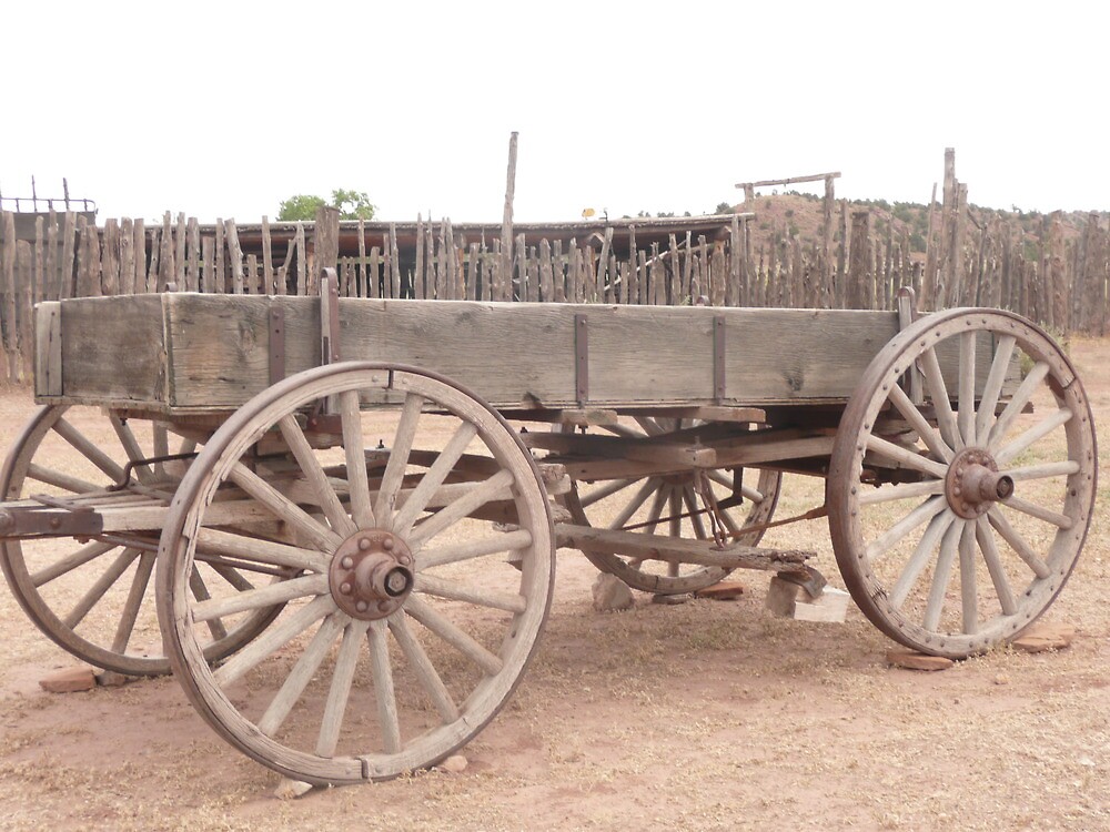 "Old Dray Wagon." by Mywildscapepics | Redbubble