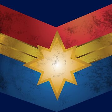 "Distressed Gold, Red & Blue Star" Sticker for Sale by tiberius1023 ...