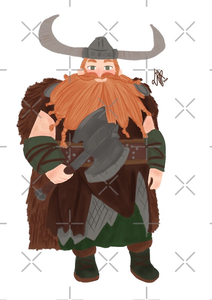 "Stoick the Vast fanart" by liajung | Redbubble