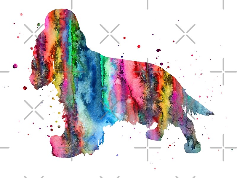 "English Cocker Spaniel, watercolor Cocker Spaniel, Cocker Spaniel" by ...